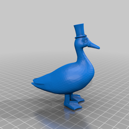 🦆 A very distinguished duck・Free 3D File for ・Cults