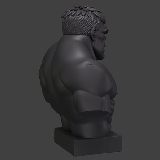 👤 Hulk Bust STL - Solid Model for 3D Printing, No Supports・ STL File ...