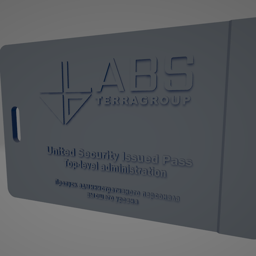 🔑 Black key card from the laboratory on Escape from Tarkov.・ STL File ...