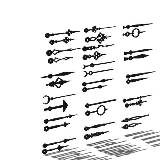 🕰️ CLOCK HANDS - LASERCUT and 3D printer ready・ STL File for 3D ...