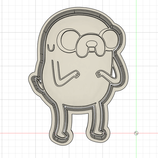 🍪 Jake Cookie Cutter・ 3MF File for 3D printing・Cults
