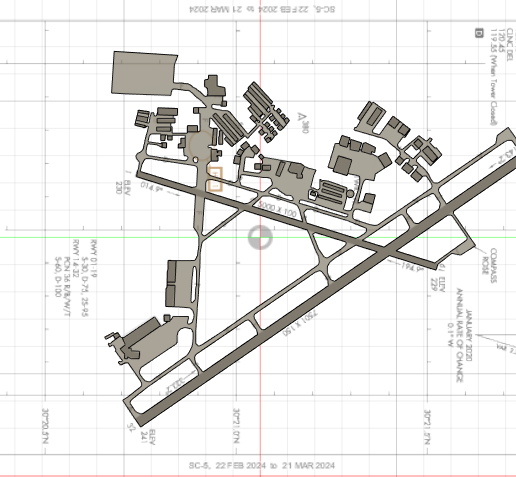 STL file KCXO lone star airport ⭐ ・Template to download and 3D print・Cults