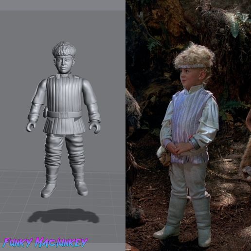 ⭐ VINTAGE STAR WARS KENNER-STYLE CINDEL TOWANI ACTION FIGURE・ STL File ...