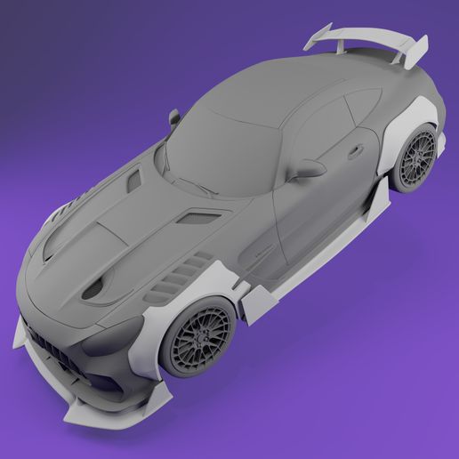 🚗 Mercedes AMG GT widebody kit - 1/24 - Scale Model Accessories・ STL ...