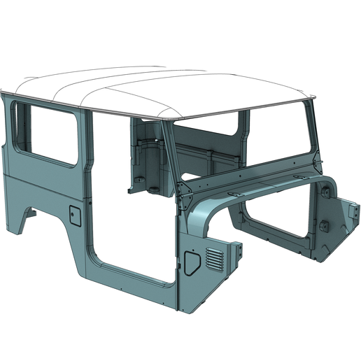 TOYOTA LAND CRUISER FJ40 SHORT WHEEL BASE 3D PRINT RC BODY STL FILE 3D ...