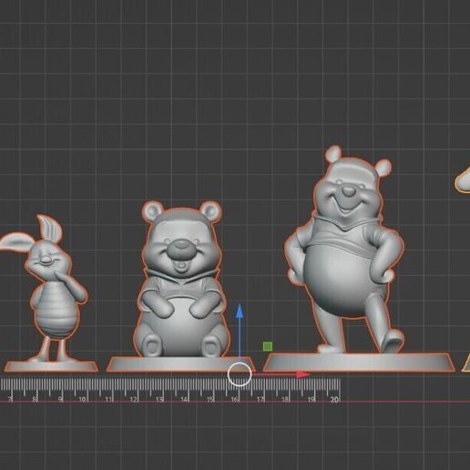 🦸 Winnie the Pooh and Friends – 3D Printable STL Character Set ...