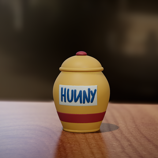 🪴 3D Model of Winnie The Pooh Hunny Pot・ STL File for ・Cults