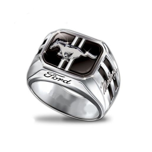 STL file Ford Mustang Gents Signet Ring 🚙 (OBJ)・3D printing idea to ...