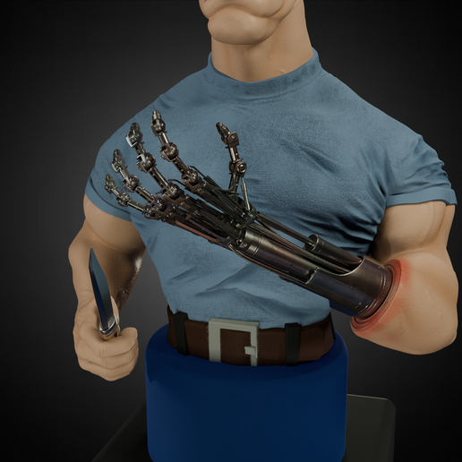 Archivo OBJ Terminator T800 🦸 ・Plan de impresora 3D para descargar・Cults