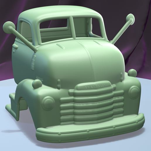 🚙 CHEVROLET COE 1948 (1/24) Printable Car Body・ STL File for ・Cults