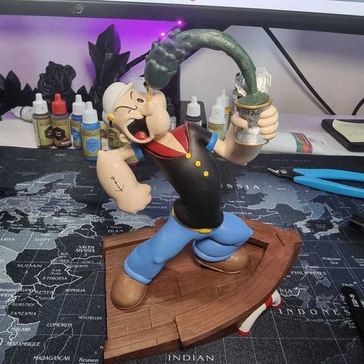 STL file Popeye 👾 ・Template to download and 3D print・Cults