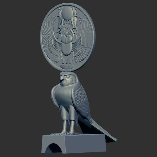3D file Egyptian Pharaoh Solar Hawk Horus Figure 3D Printable model ☀️ ...