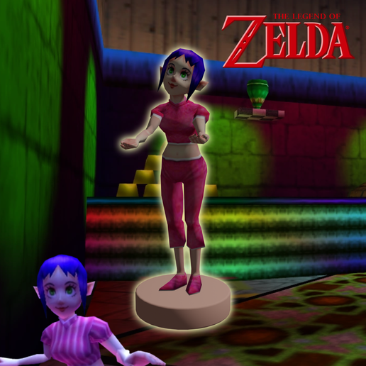 👧 ZELDA Treasure Chest Shop Gal / Chest Shop Girl・ STL File for 3D ...