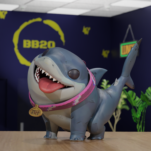 🦈 JEFF THE LANDS SHARK OF MARVEL RIVALS V2・ STL File for 3D printing・Cults