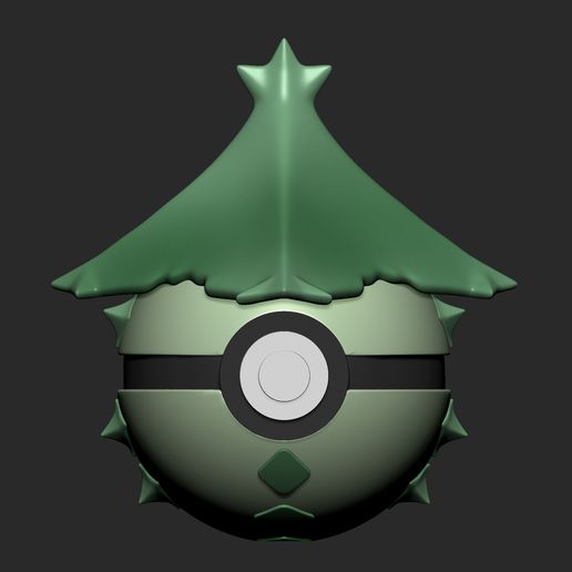 🐉 Pokemon Cacturne Pokeball・ STL File for 3D printing・Cults
