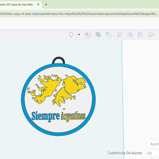🗝️ malvinas argentinas keychain - without brackets・ STL File for 3D ...