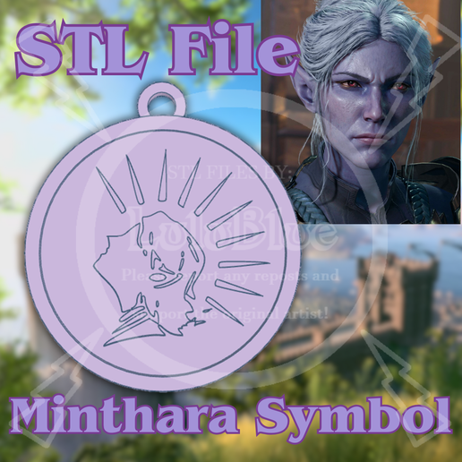 STL file Minthara Companion Symbol - Baldur's Gate 3 🫡 ・3D printer ...