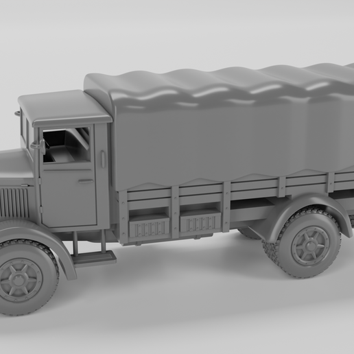 🚚 Lancia Ro Heavy truck 4x2 (Italy, WW2)・ 3D File for ・Cults