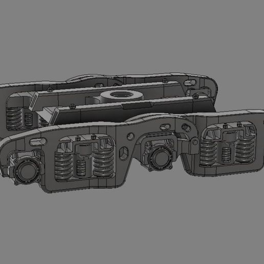 STL file railway bogie type KVZ-1m H0 1/87 Scale 🛤️ ・3D printable model to download・Cults
