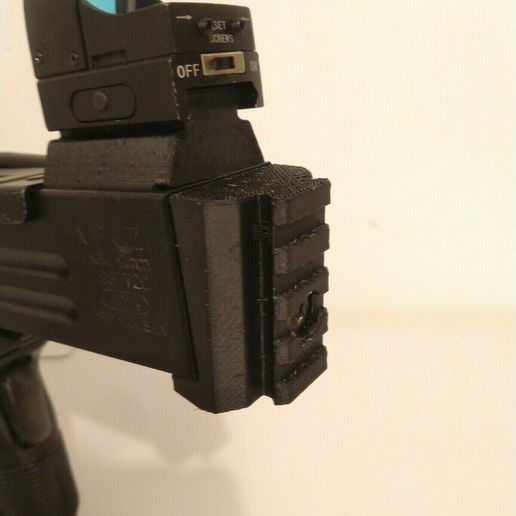 🔫 Uzi 1913 Rail Stock Adapter / Uzi Adaptateur Crosse Rail 1913・ STL ...