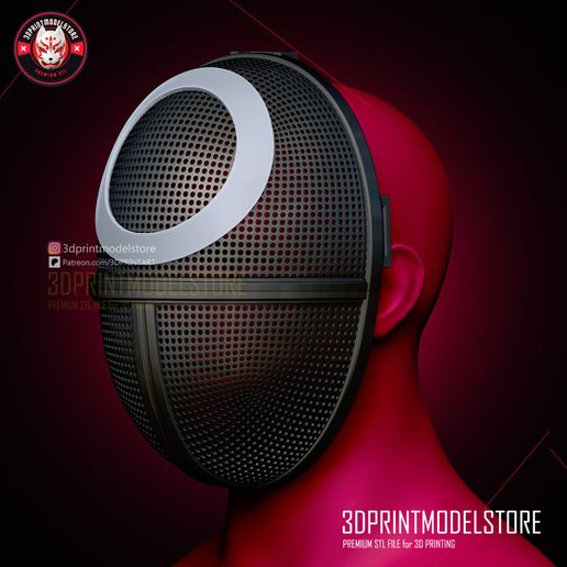 🦑 Squid Game Soldier Mask - Squidgame Cosplay Props・ 3D File for 3D ...