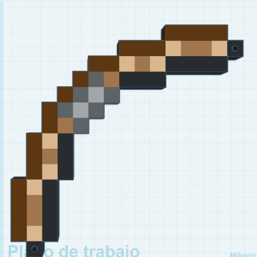 🏹 Minecraft-like bow・ STL File for 3D printing・Cults