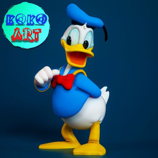🦆 DONALD DUCK・ STL File for 3D printing・Cults