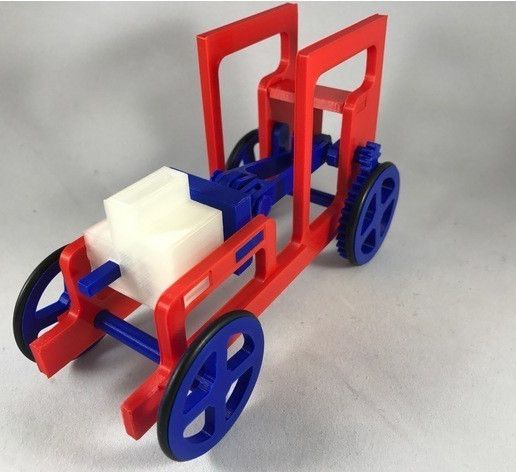 Balloon Powered Single Cylinder Air Engine Toy Train - Cults3D 3D Model ...