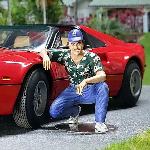 3D printable Thomas Magnum Magnum P.I. by Donald P. Bellisario・made ...