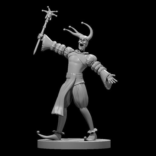 🎲 Grim Jester・Free 3D File for ・Cults