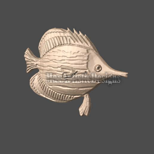 🍹 10 Caribbean Tropical Fish STL Files for CNC Routers and 3D Printers ...