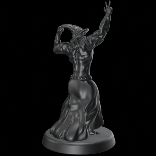STL file Muscle Wizard - V3 (zyzz pose) - DnD - By STF-CSC 🎩 ・3D printing model to download・Cults