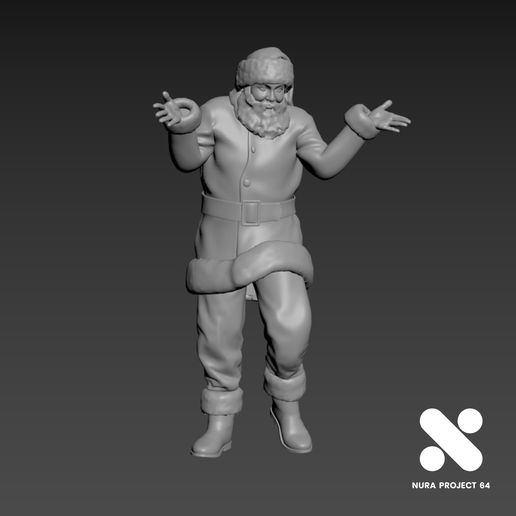 STL file Santa Claus 7 Scale 1/64 🎅 ・3D print model to download・Cults