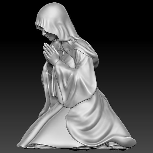 STL file Nativity Crib figures 3D print model HOLY FAMILY STATUE 🎄 (OBJ ...