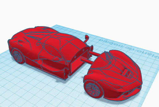 🕳️ Ferrari with secret hole・Free STL File for 3D printing・Cults