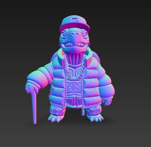🐢 Gangster Turtle Figure – 3D Printable Collector Model・ STL File for ...