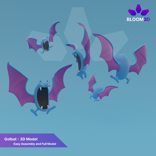 🐉 Golbat - Pokemon Art・ STL File for 3D printing・Cults