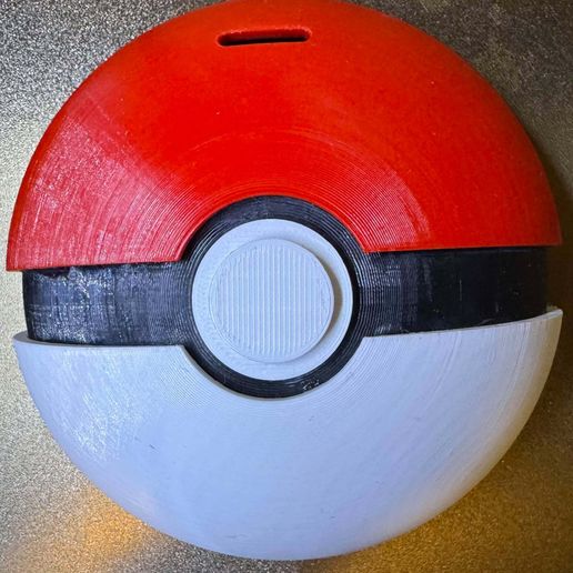 Archivo STL Pokeball Piggy bank 🏦 ・Diseño para descargar y imprimir en ...