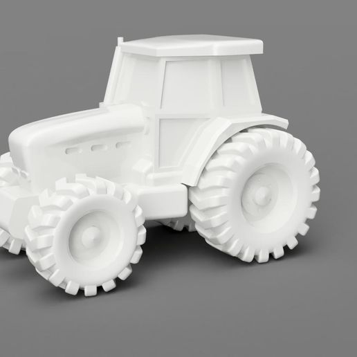 🚜 Easy to print Generic Tractor (esc: 1: 100)・Free STL File for ・Cults