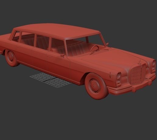🚗 Mercedes Benz 600 W100 pullman limousine 1964・ STL File for 3D ...