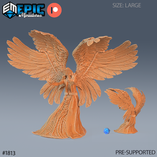 🎲 Corrupted Seraphim Attacking ‧ DnD Miniature ‧ Tabletop Miniatures ...