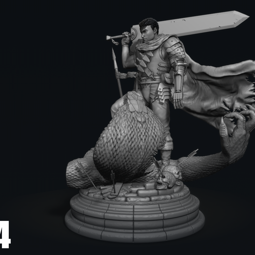 👾 Berserk guts・ 3D File for 3D printing・Cults