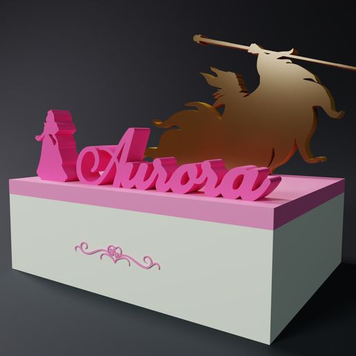 👸 Disney Princess AURORA Box - SLEEPING BEAUTY・ STL File for 3D ...