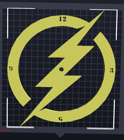 STL file horloge éclair flash 🕰️ (SVG)・3D printing idea to download・Cults