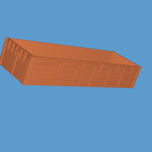 📦 Box truck and trailer, sides with over railings scale 1:43・Free STL ...