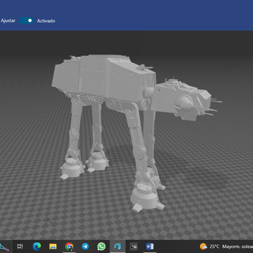🎲 at-at walker prototype 1 empire first years・ 3MF File for 3D printing ...