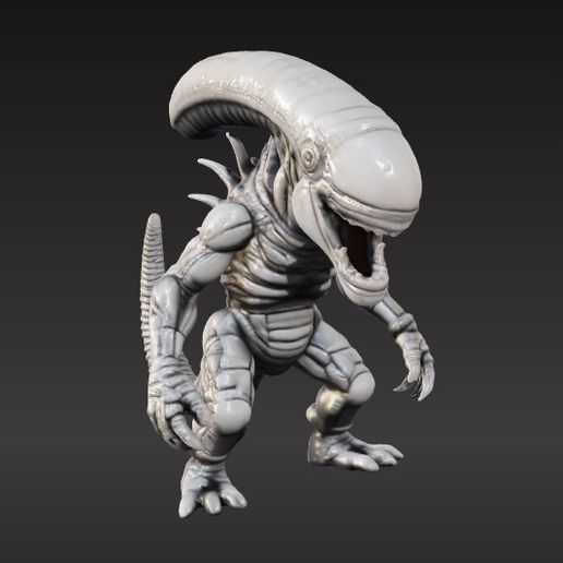 STL file Alien 👽 ・3D printing idea to download・Cults