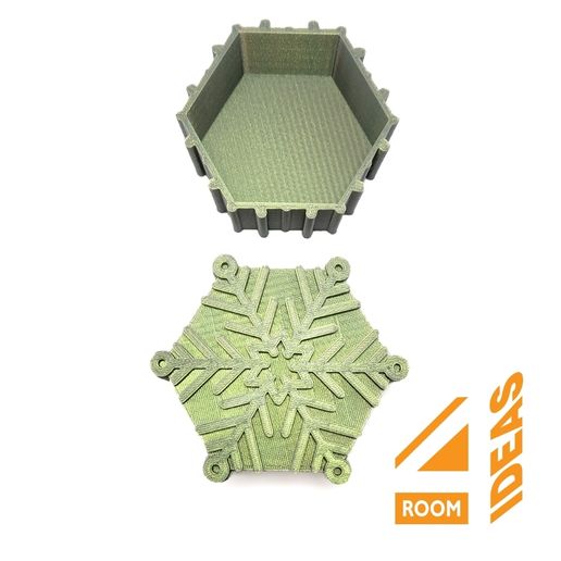 STL file Snowflake Box 5 ️ ・Model to download and 3D print・Cults