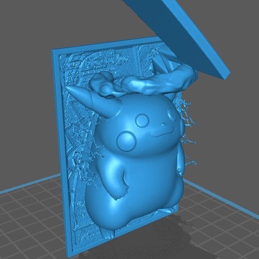 🐉 0025 Pikachu Vmax Pokemon Pop Up Card (Fanart)・ STL File for 3D ...