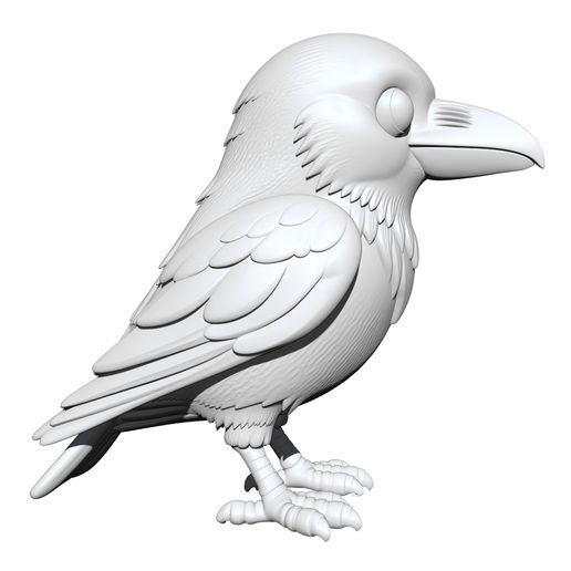 🐦 Crow・ STL File for 3D printing・Cults